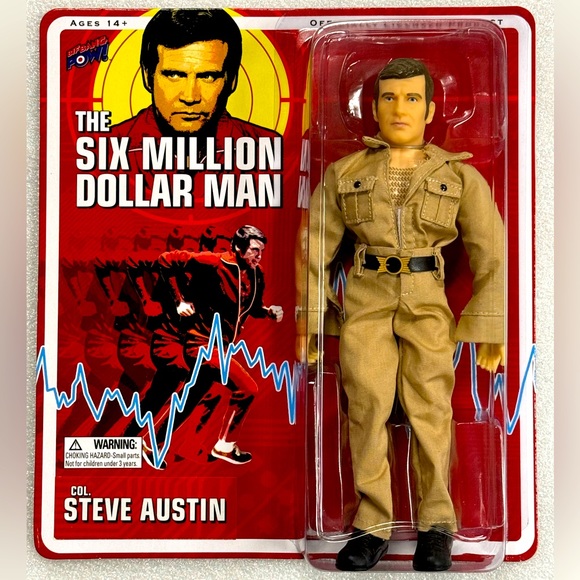 Bif Bang Pow! | Toys | Six Million Dollar Man Steve Austin Action ...